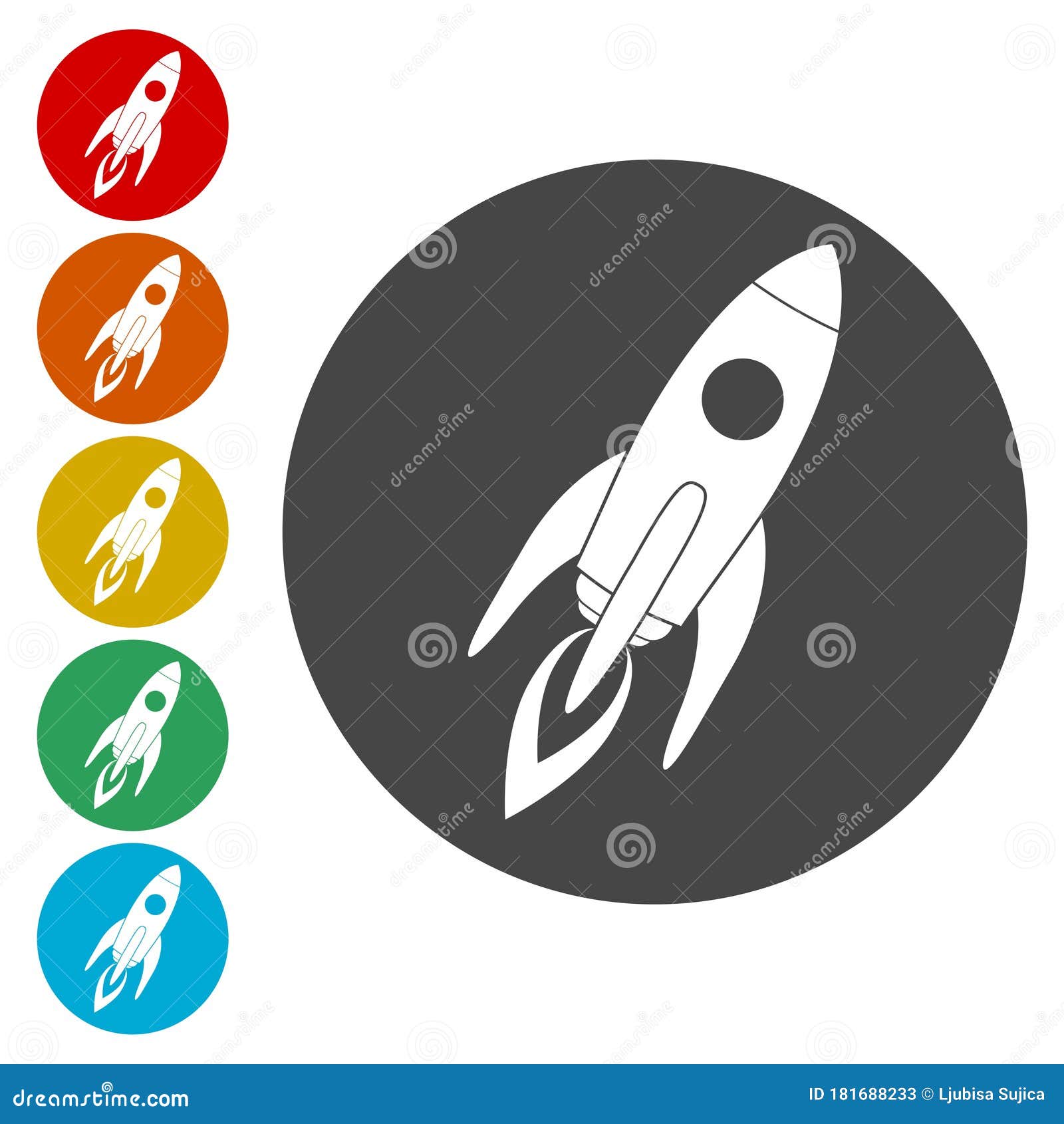 Start Up Symbol Space Rocket Ship Sky, Space Shuttle Rocket Icon Stock ...