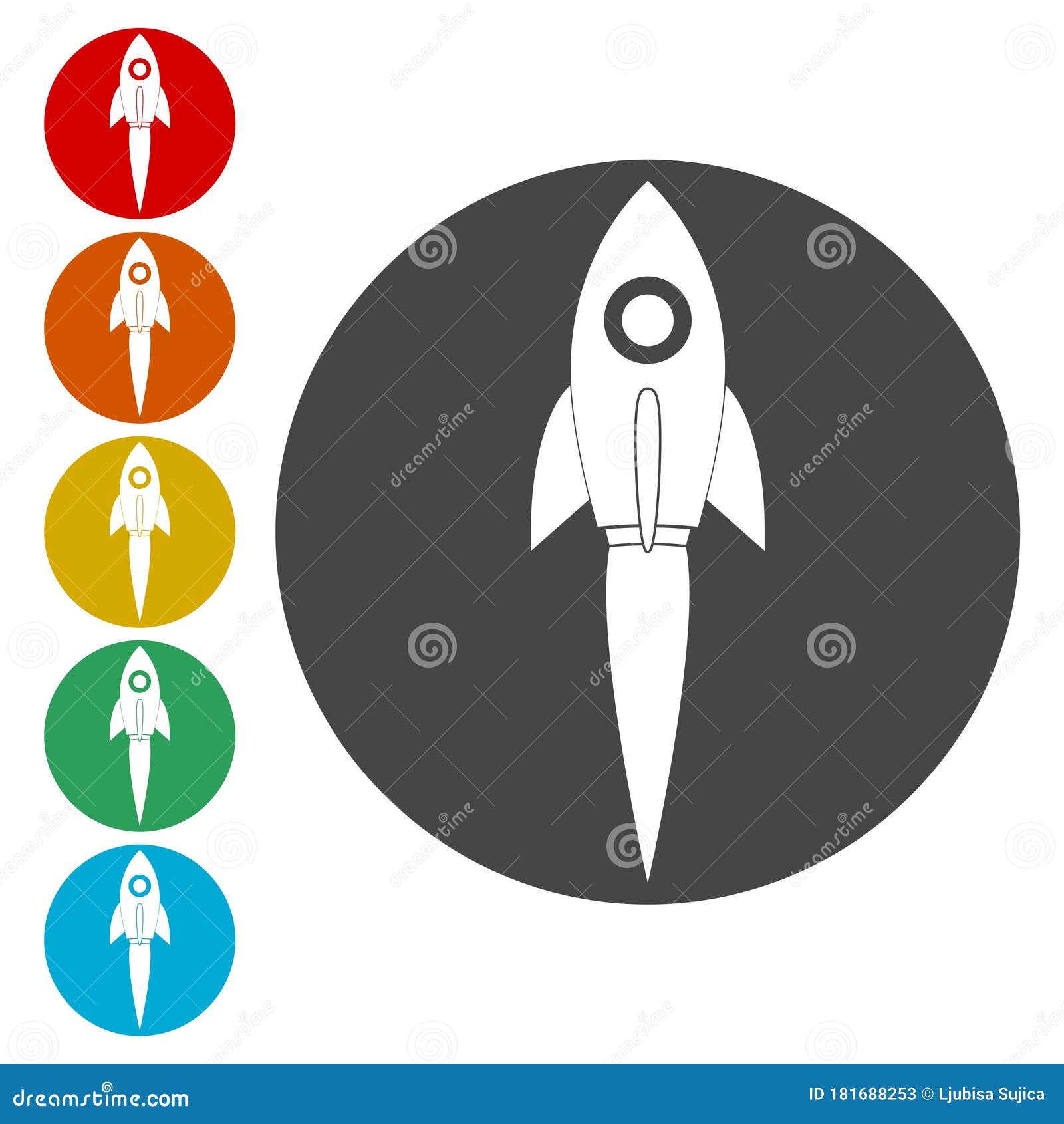 Start Up Symbol Space Rocket Ship Sky, Space Shuttle Rocket Icon Stock ...