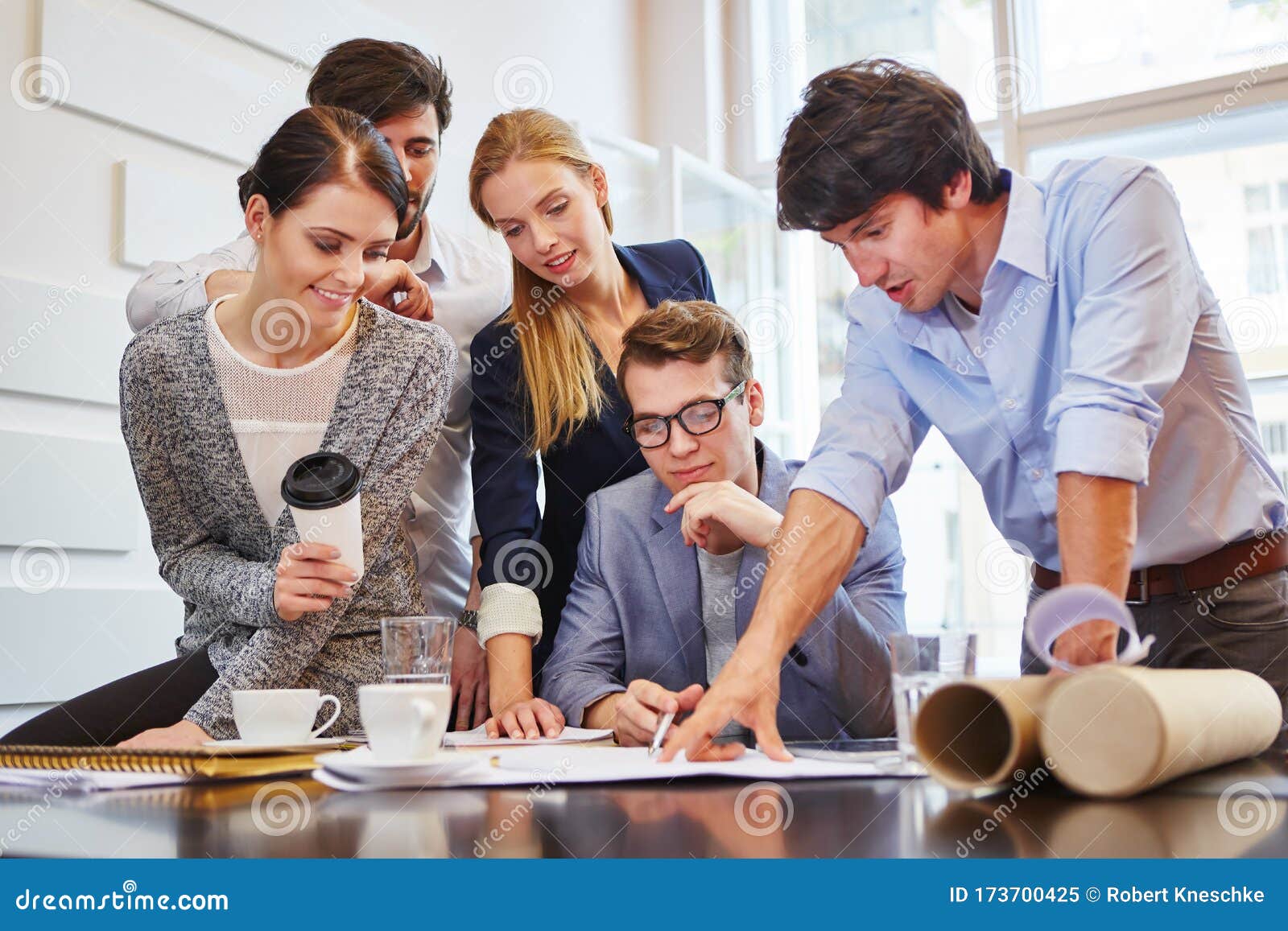 Start-up Team for Business Planning Stock Image - Image of solution ...