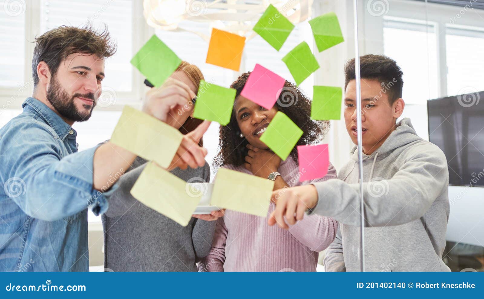 Start-up Team in a Creative Brainstorming Workshop Stock Photo - Image ...