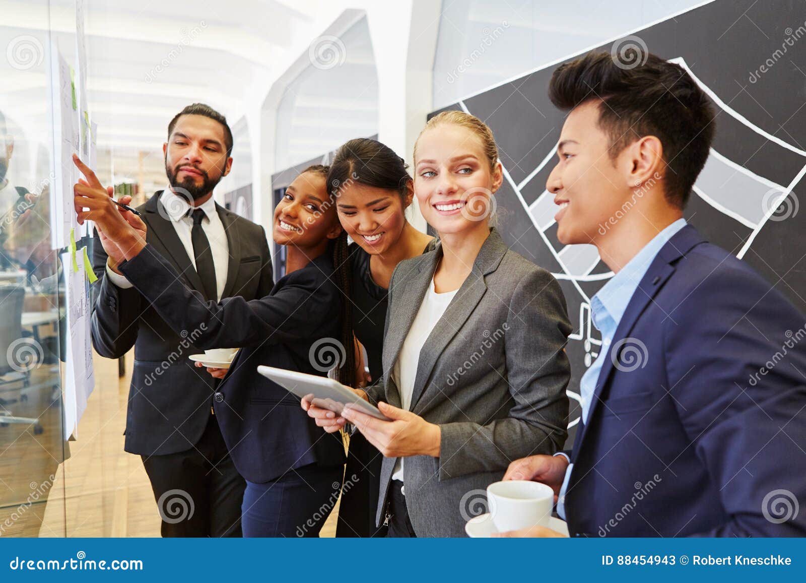 Start-up Team in Group Meeting Stock Image - Image of planning, meeting ...