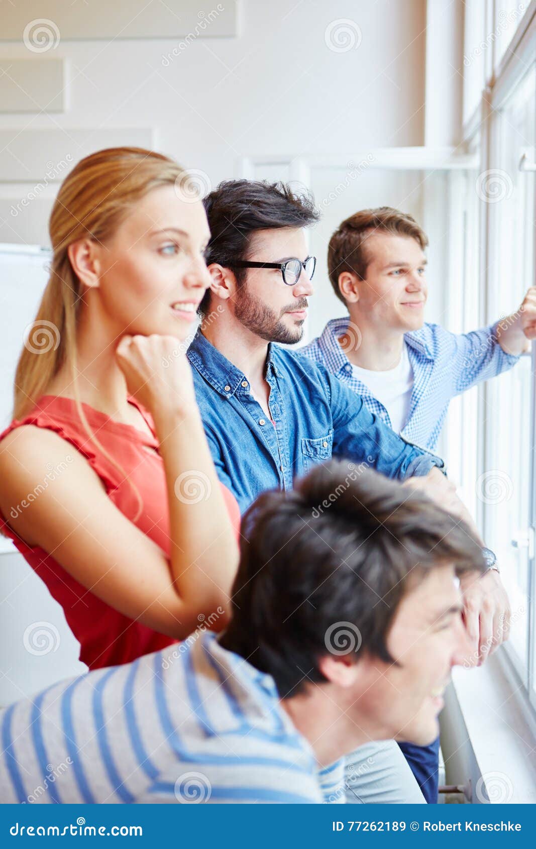 Start-up team thinking stock image. Image of women, staff - 77262189
