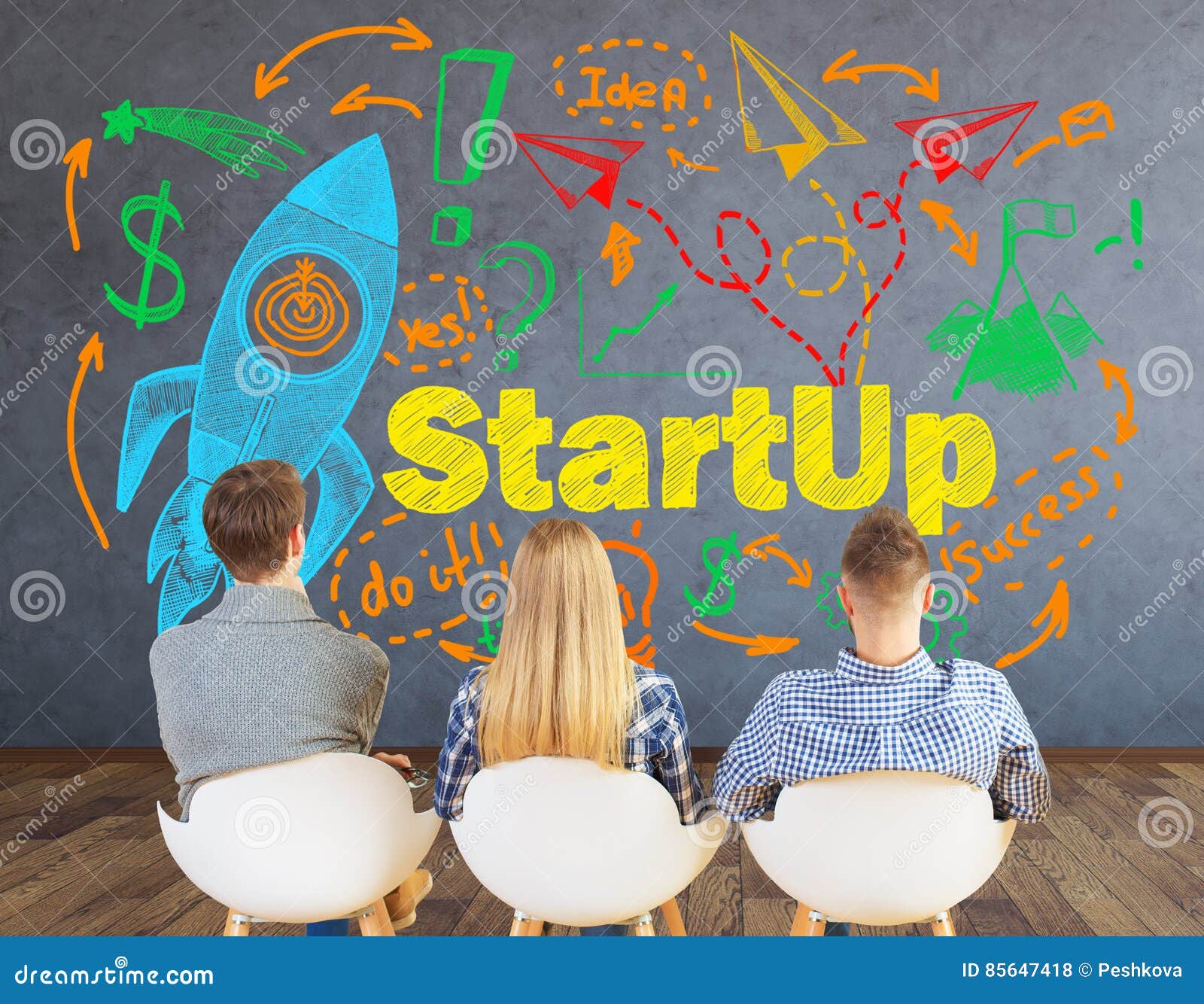 Start Up and Teamwork Concept Stock Photo - Image of idea, concept ...