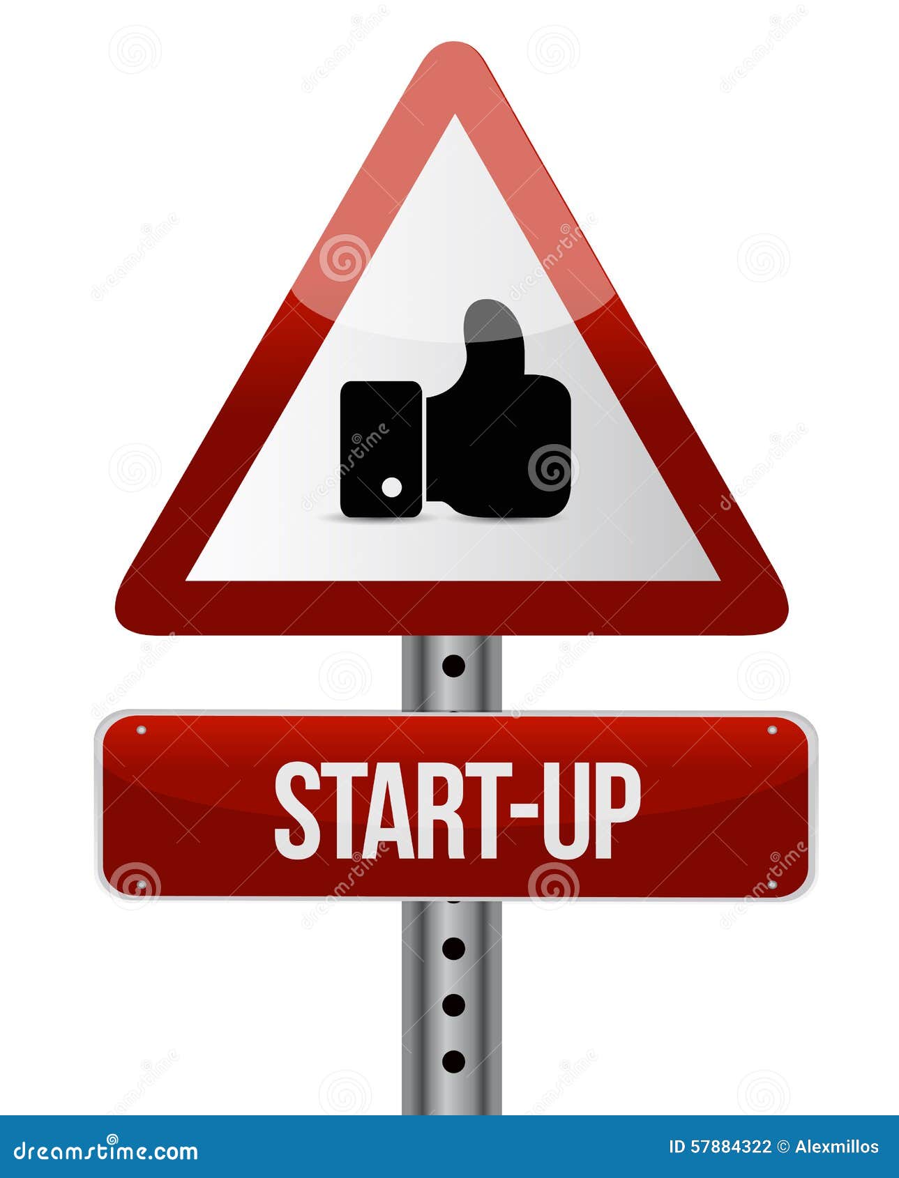 Start-up Warning Like Sign Concept Illustration | CartoonDealer.com ...