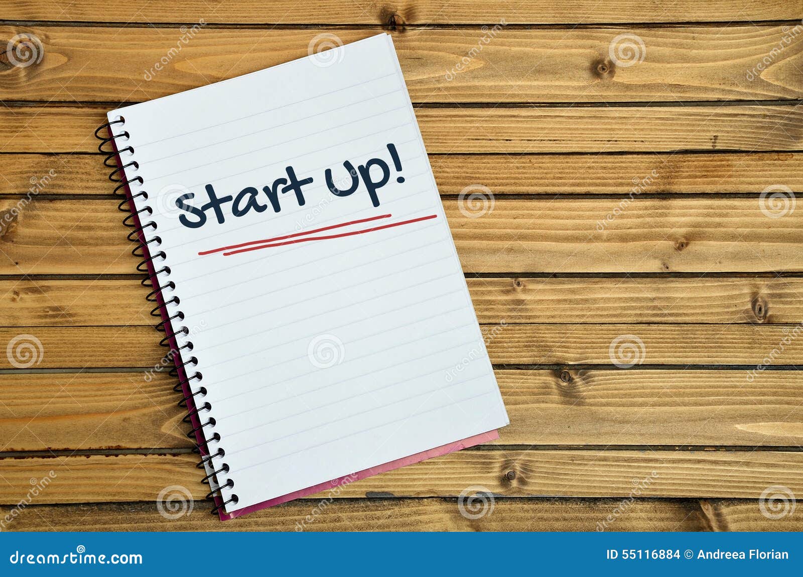 Start up word on notebook stock photo. Image of insurance - 55116884