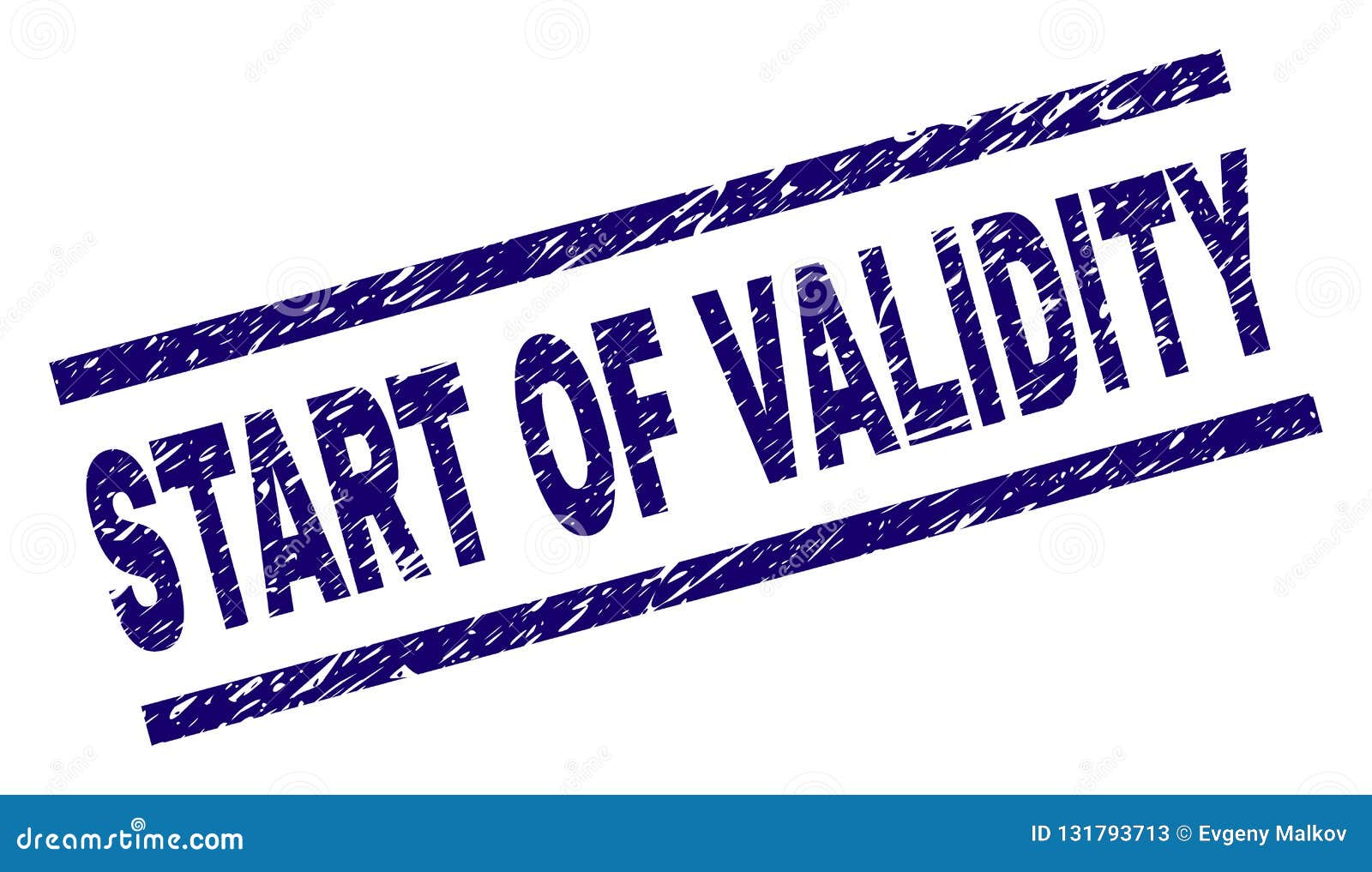 Scratched Textured START of VALIDITY Stamp Seal Stock Vector ...