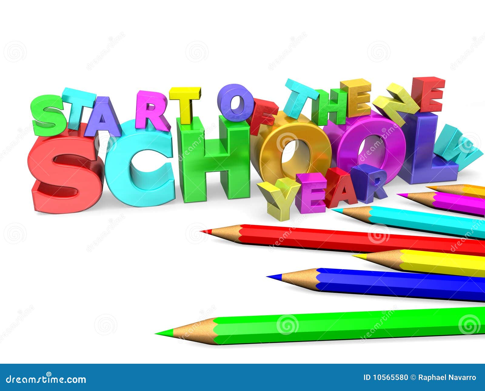 Start Van Een Nieuw Schooljaar Stock Illustratie - Illustration of geel ...
