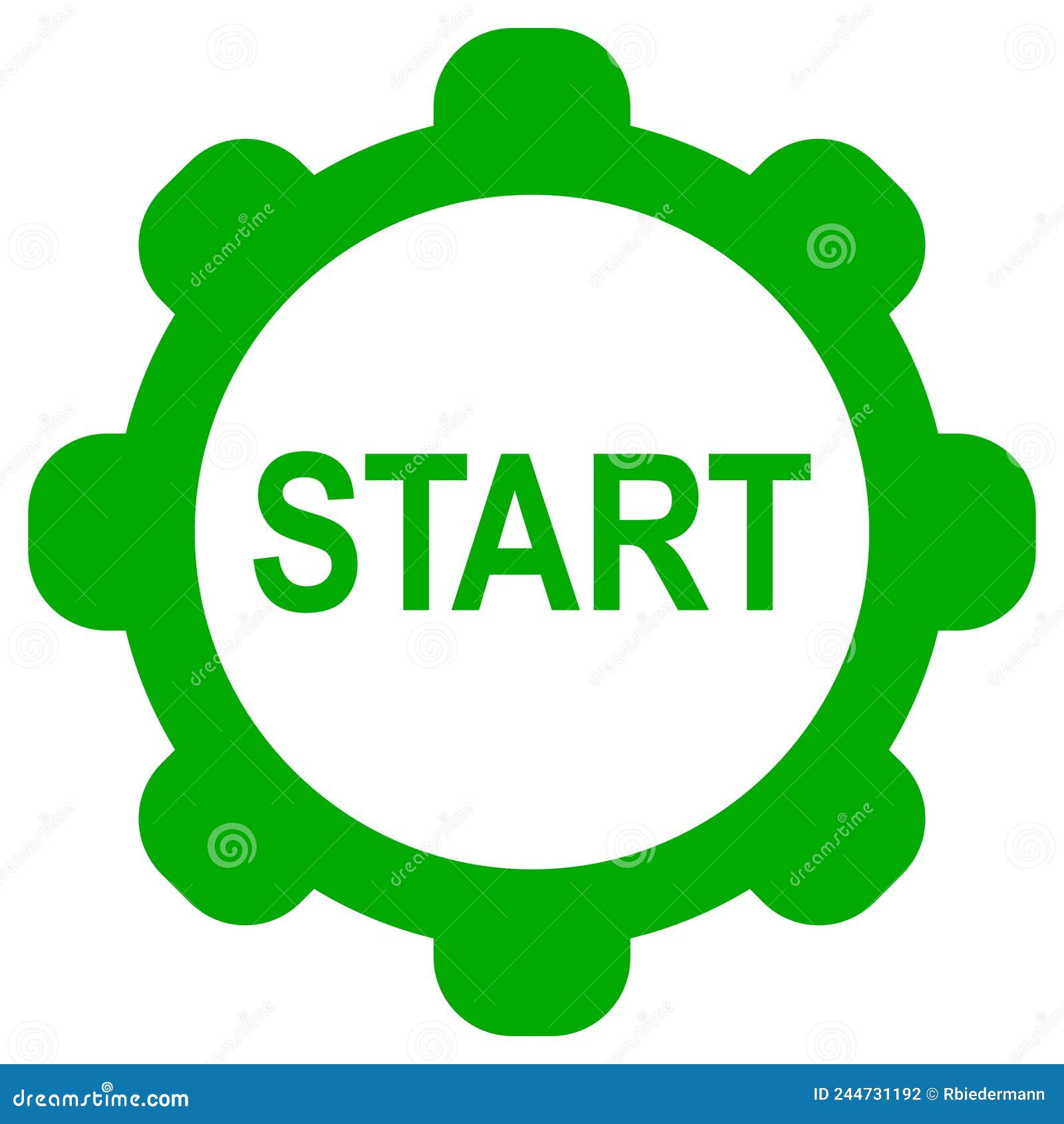 Start and wheel stock vector. Illustration of technology - 244731192