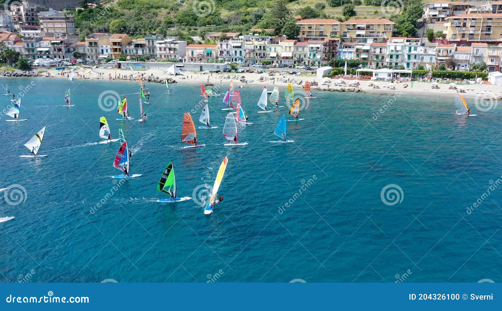 Start of a Windsurfing Competition Editorial Image - Image of freestyle ...