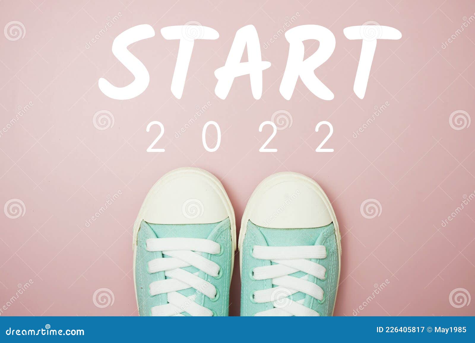 Start 2022 Word Alphabet Letters Typography Text on Pink Background ...