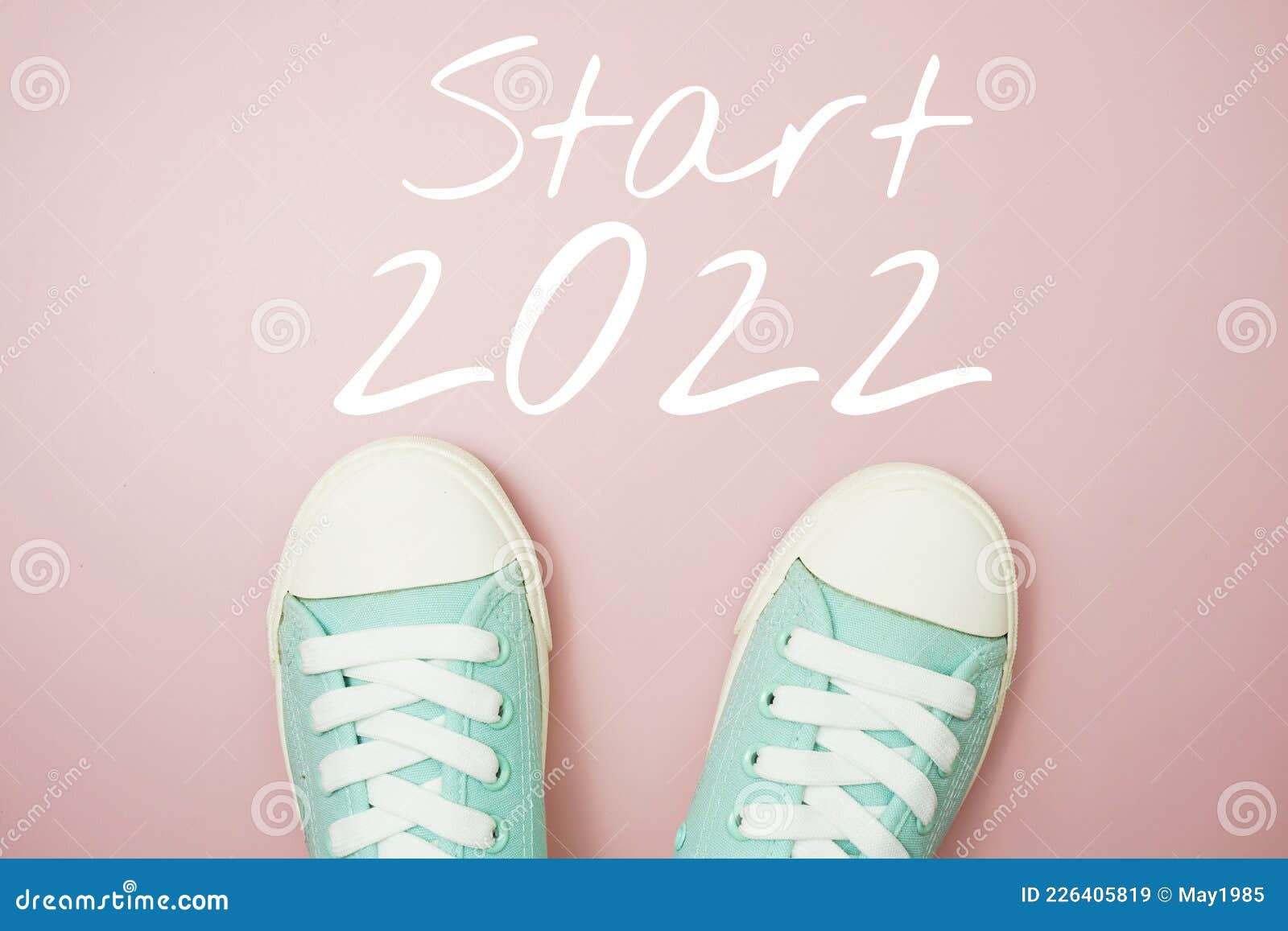 Start 2022 Word Alphabet Letters Typography Text on Pink Background ...