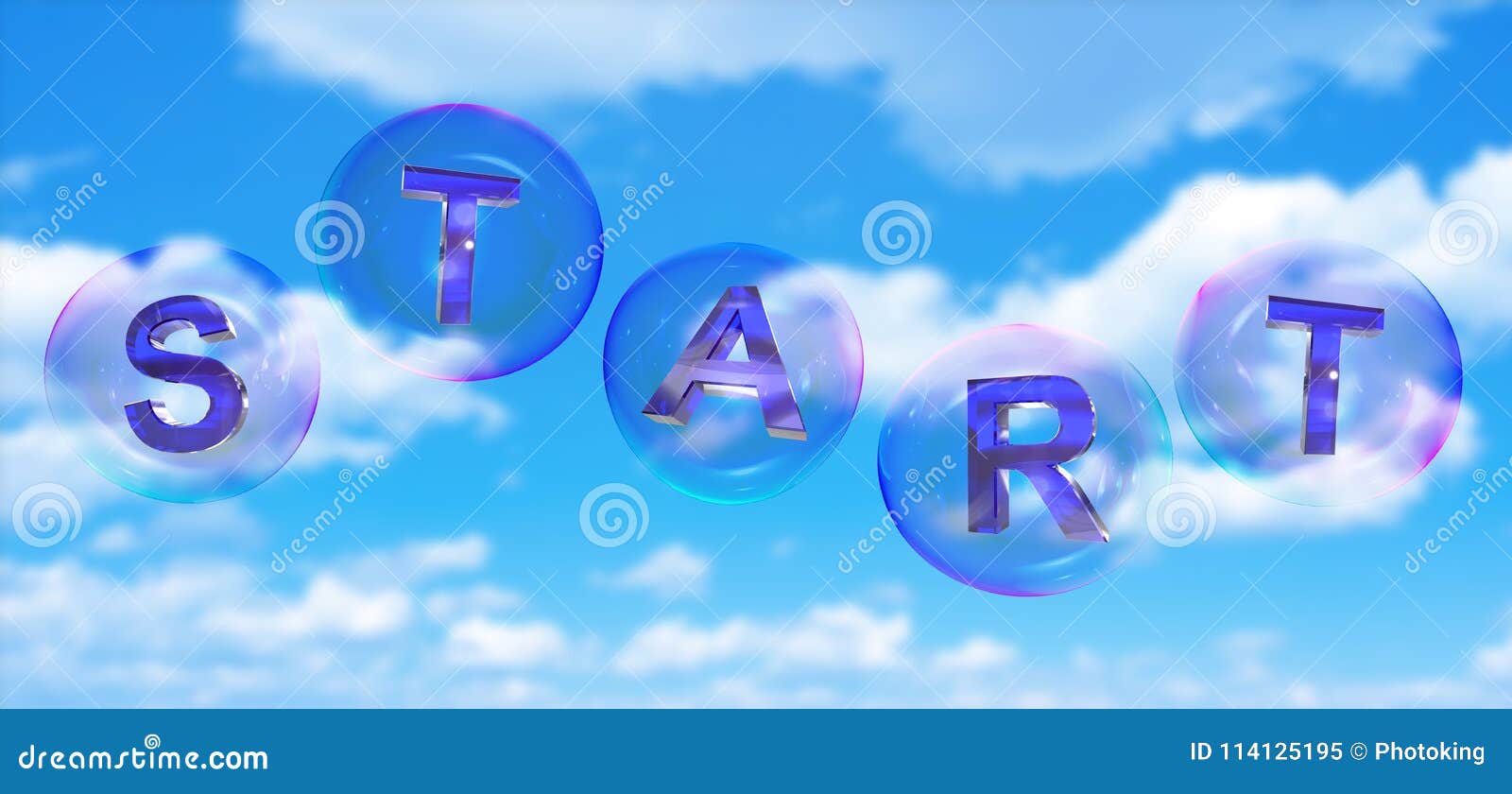 The start word in bubble stock illustration. Illustration of idea ...