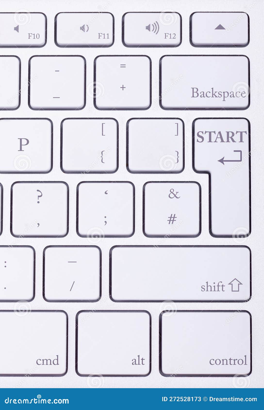 START Word Written on Standard Keyboard Stock Image - Image of office ...