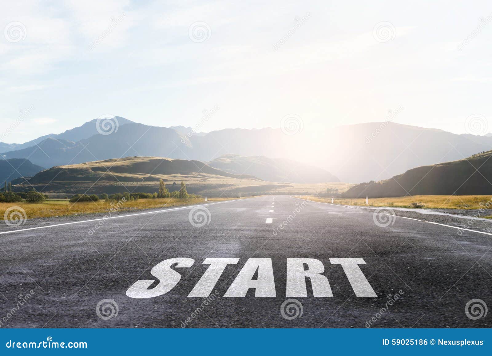 Start your way stock photo. Image of transport, road - 59025186