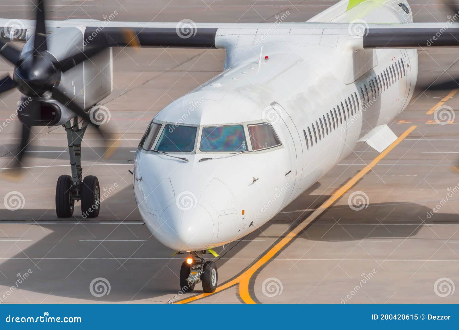 Started Rotating Engine Propeller while Taxiing, Marking the Way To the ...