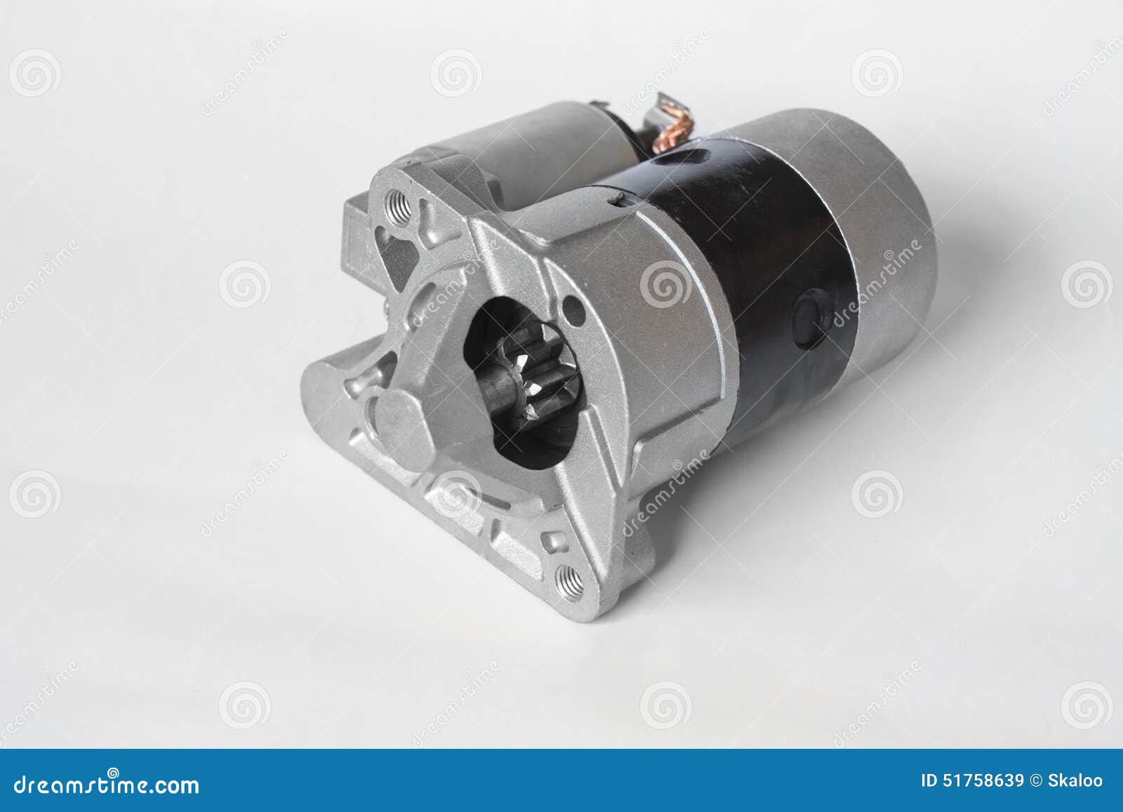 Electric Starter For A Car With Solenoid Isolated On White Background ...