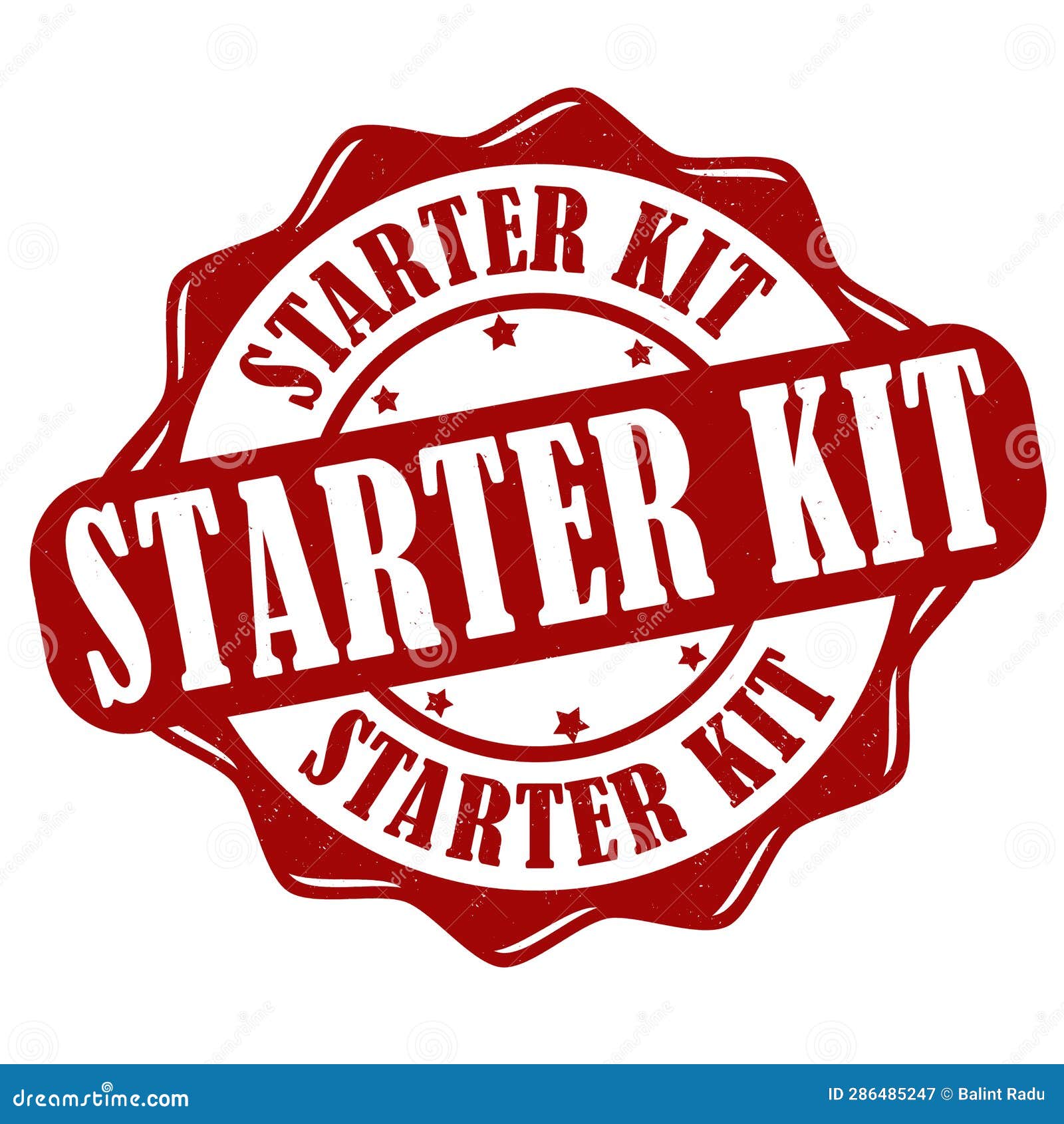 Starter Kit Grunge Rubber Stamp Stock Vector - Illustration of sign ...