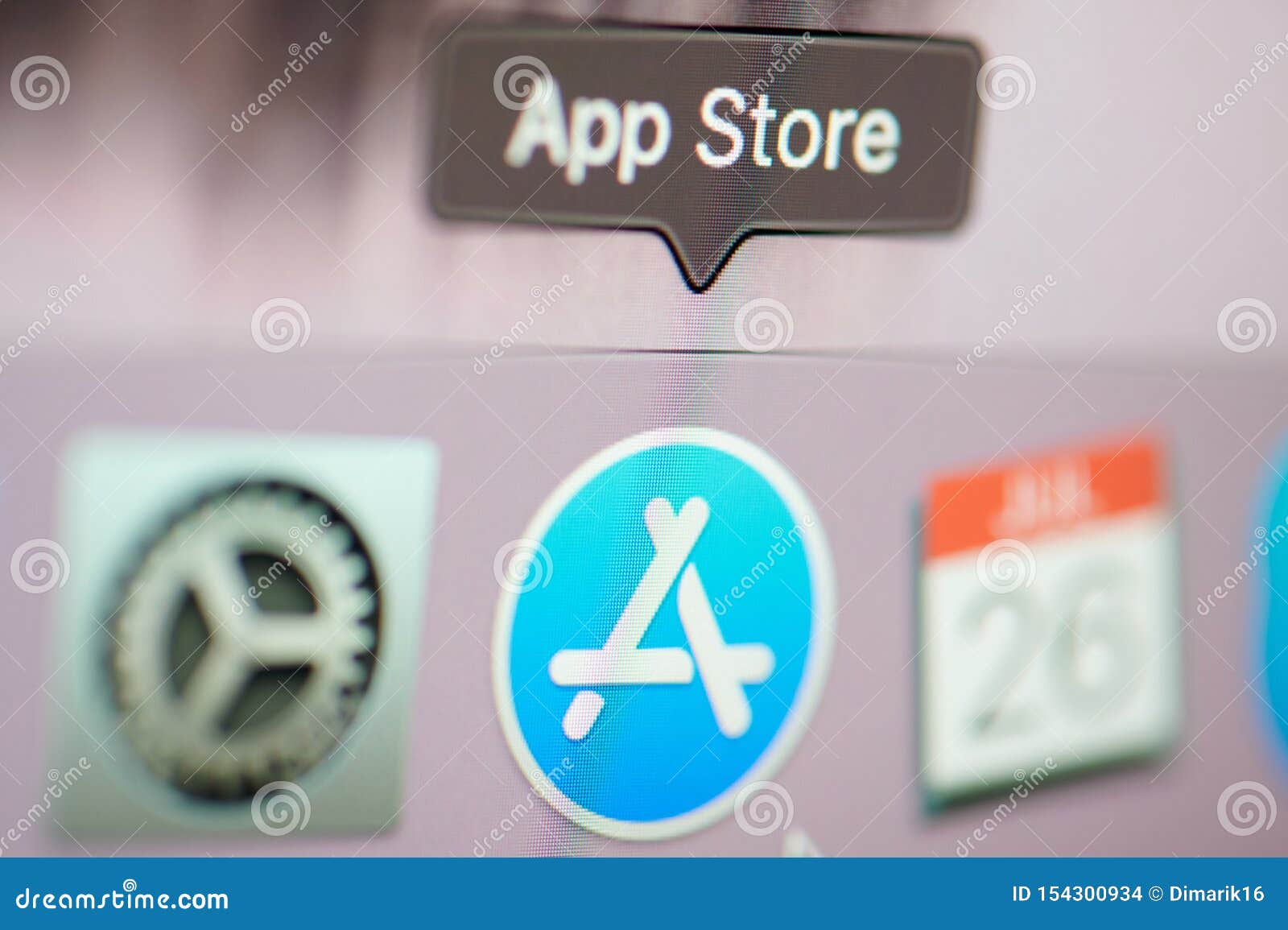 Starting App Store Application on Computer Editorial Stock Image ...
