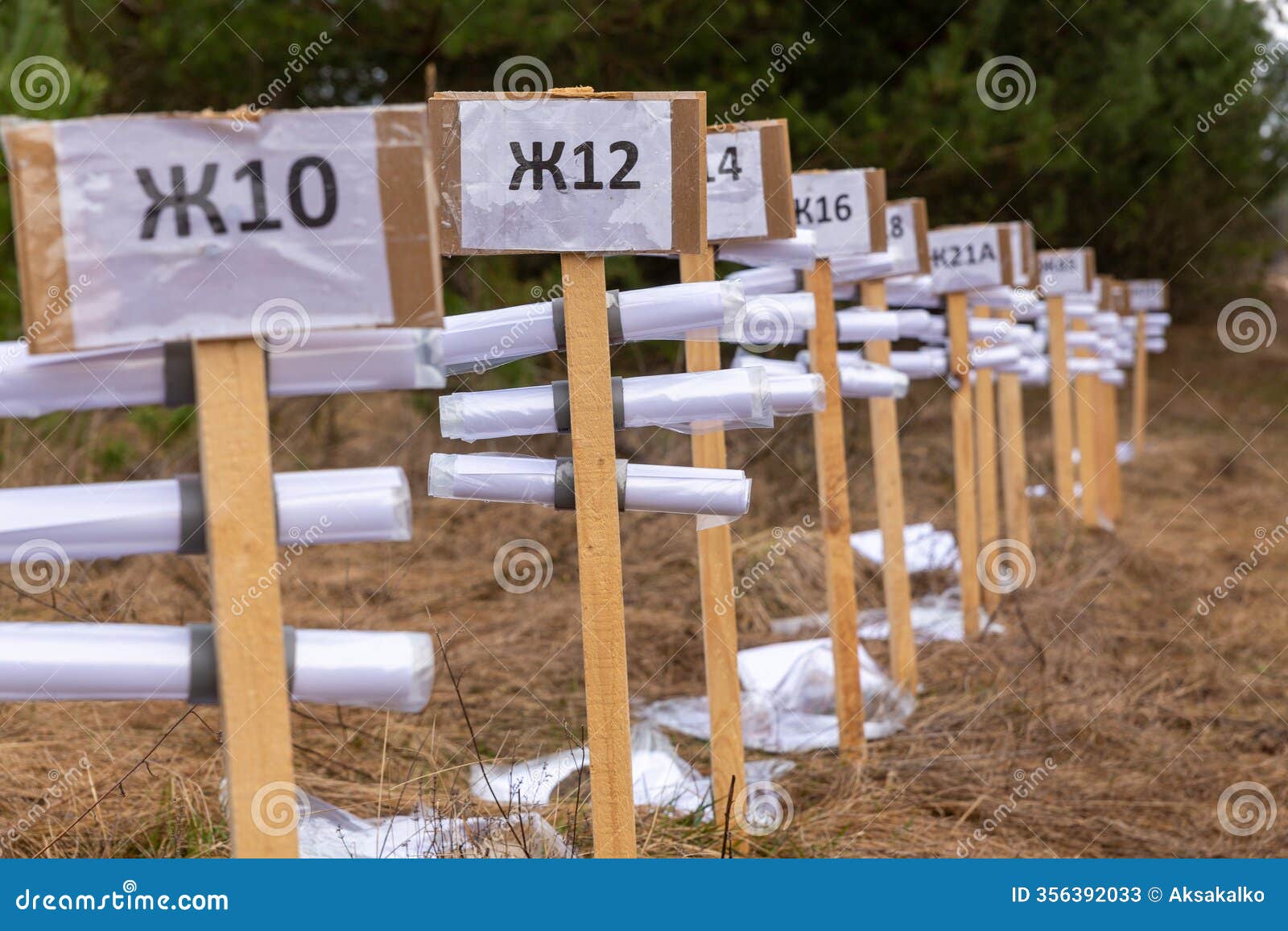The Starting Area with Distance Maps Stock Image - Image of forest ...