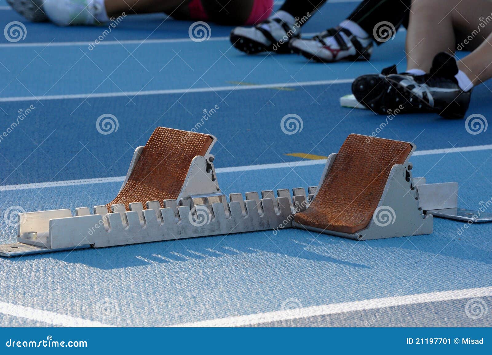 Starting block stock image. Image of stadium, white, shoe - 21197701