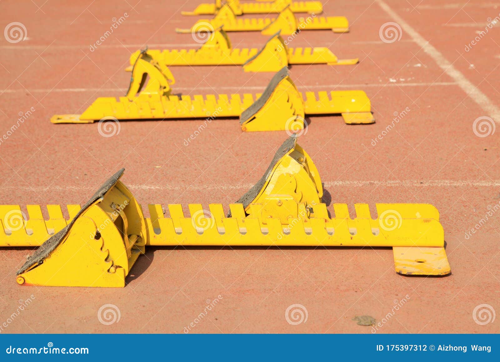 Starting block stock photo. Image of field, starting - 175397312