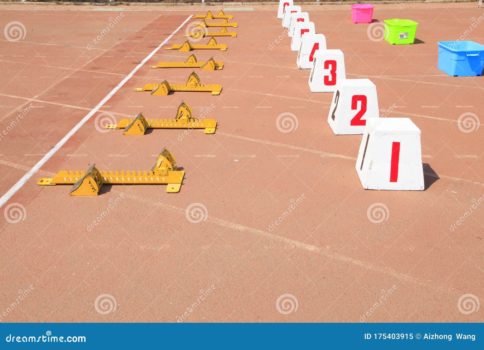 Starting block stock image. Image of block, outdoor - 175403915