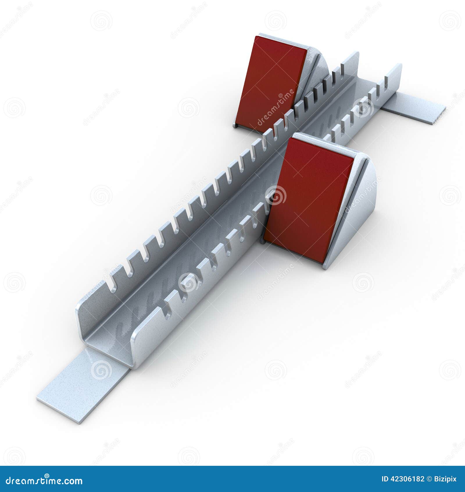 Starting block stock illustration. Illustration of competition - 42306182