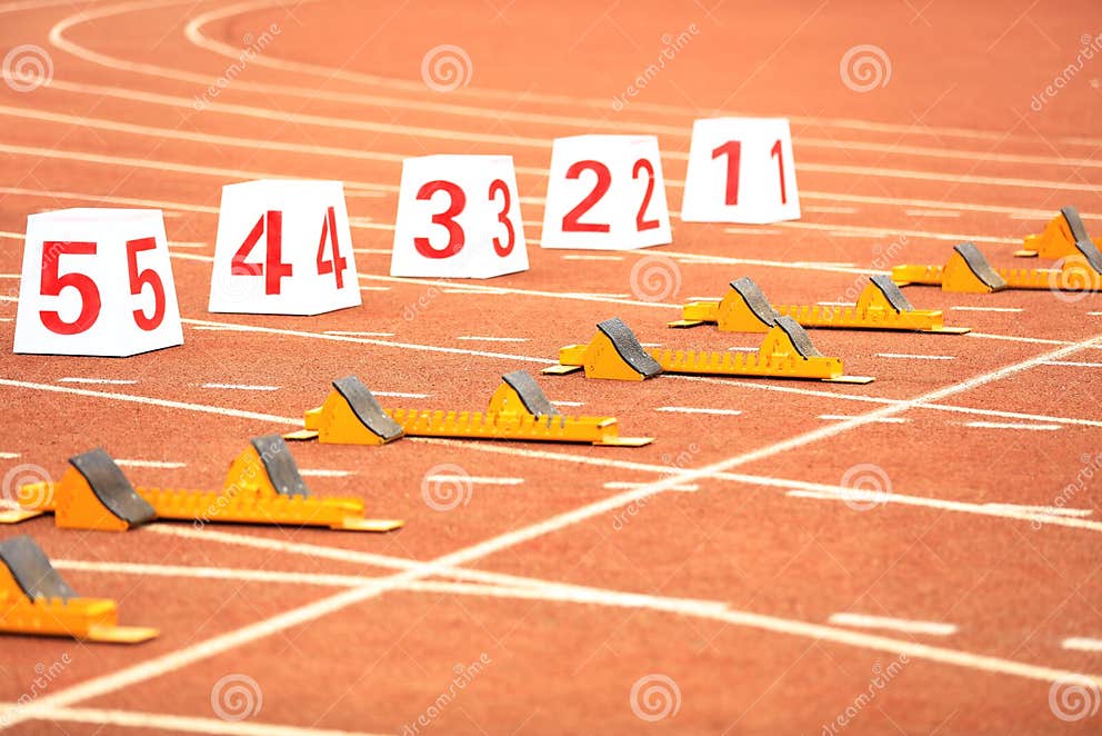 Starting blocks stock photo. Image of competition, sprinter - 177315790