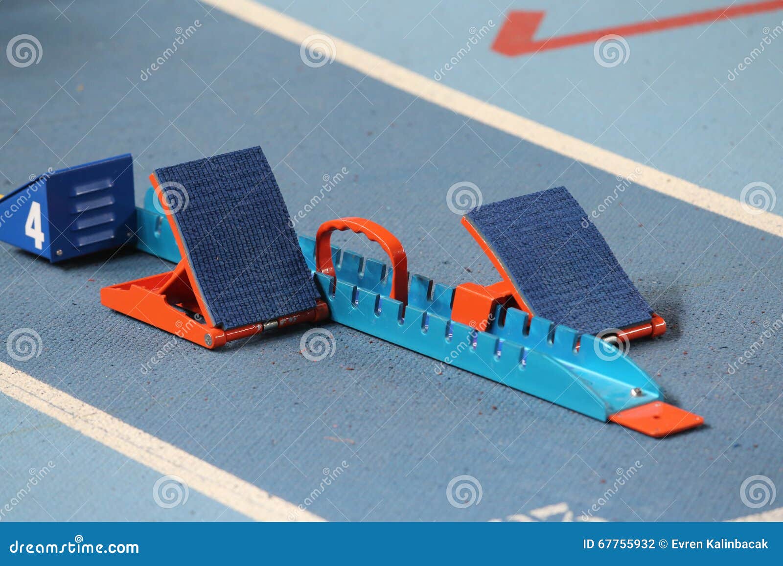 Starting Blocks in Track and Field Stock Photo - Image of sprinter ...