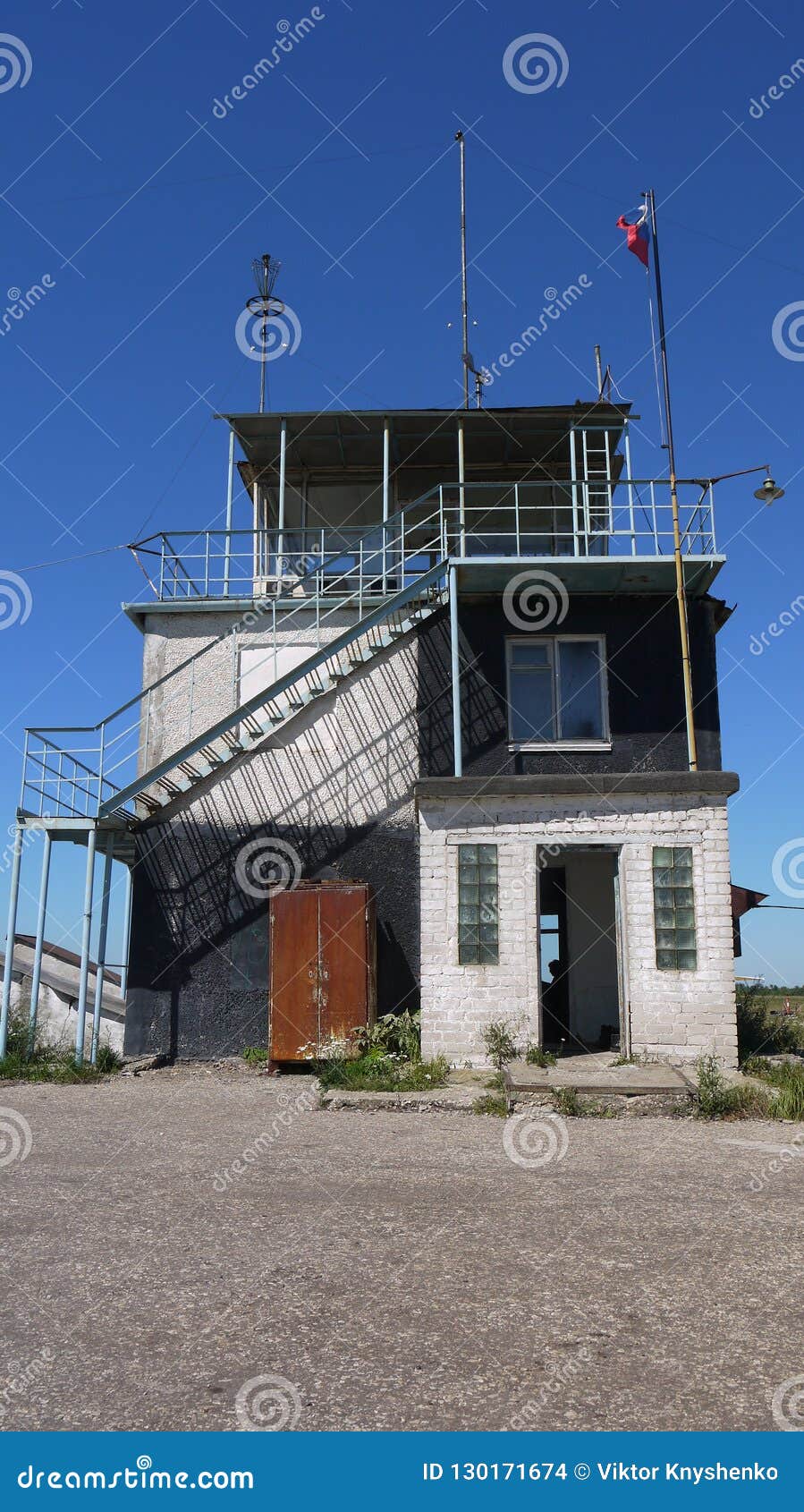 Starting Command Post at the Airport. Stock Photo - Image of white ...