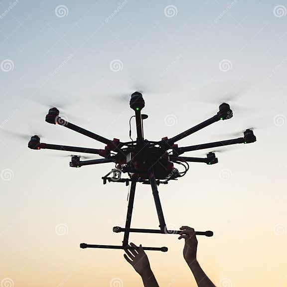 Starting copter stock image. Image of outdoor, professional - 60505137