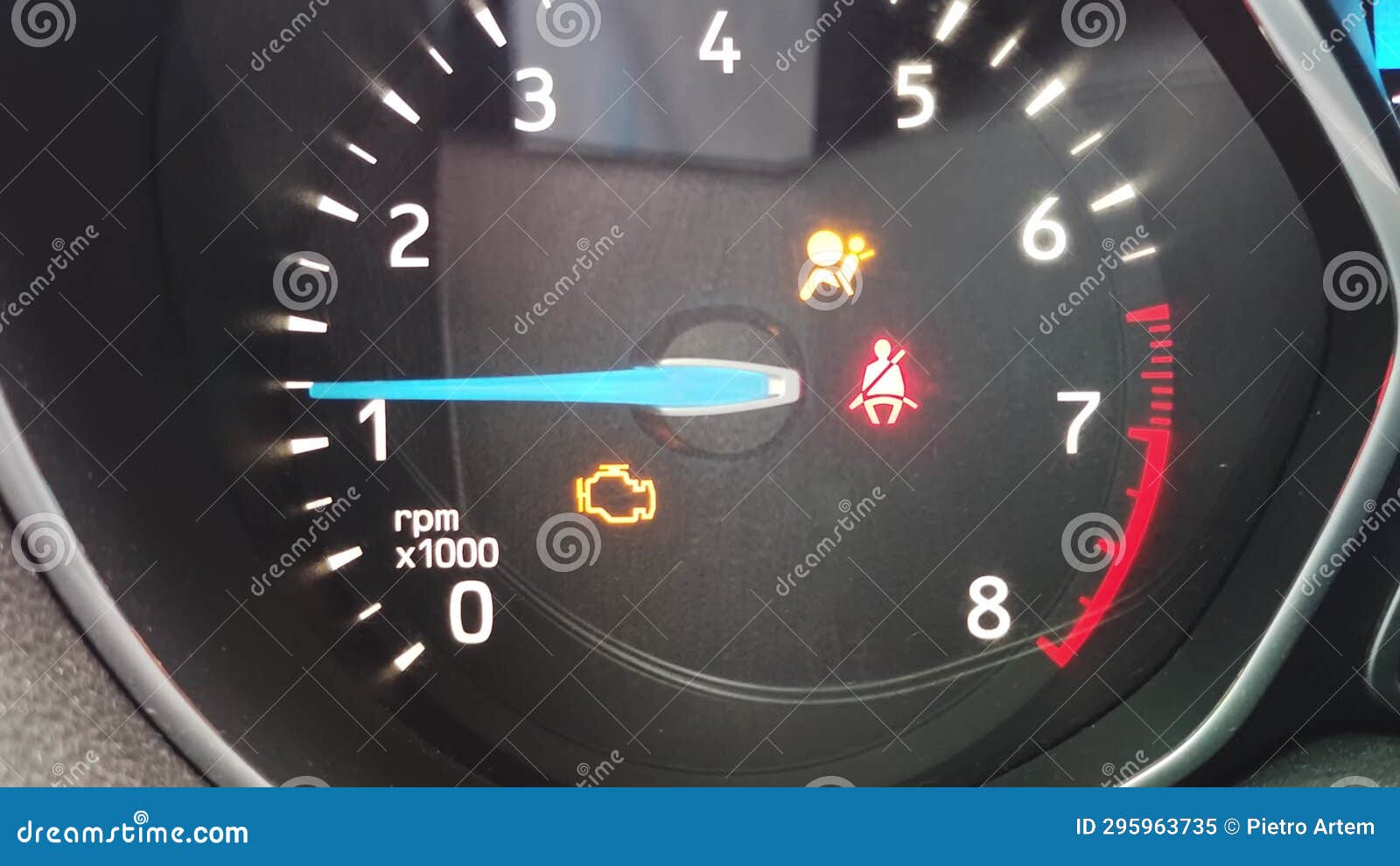 Starting the Engine. Check Engine Light Symbol that Pops Up on ...