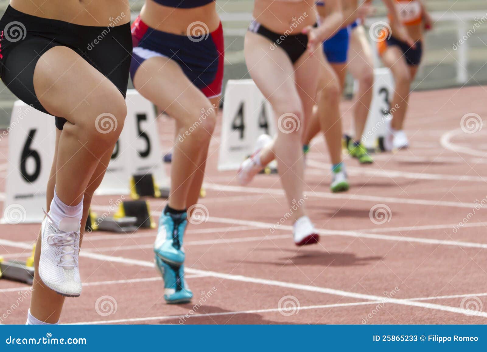 Starting female runners stock image. Image of athletic - 25865233