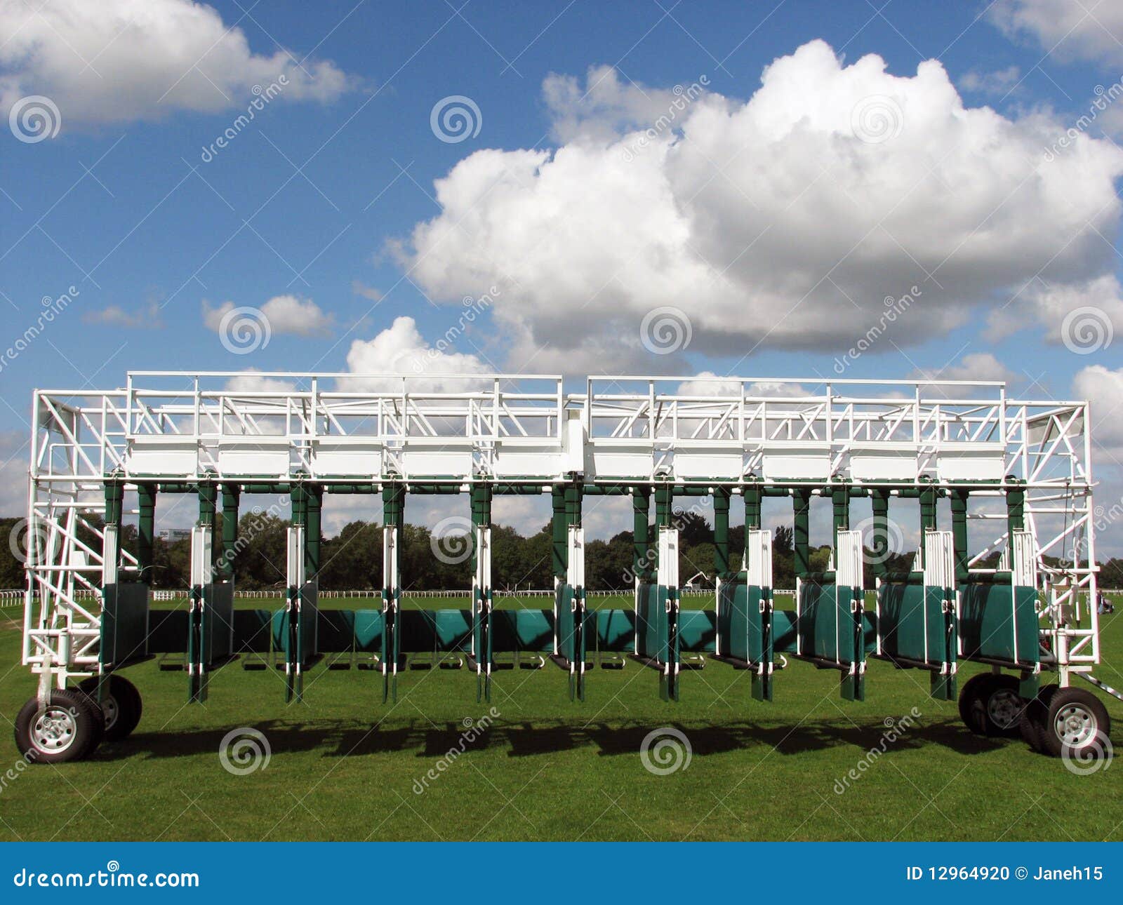 Starting gate stock photo. Image of clouds, open, meeting - 12964920