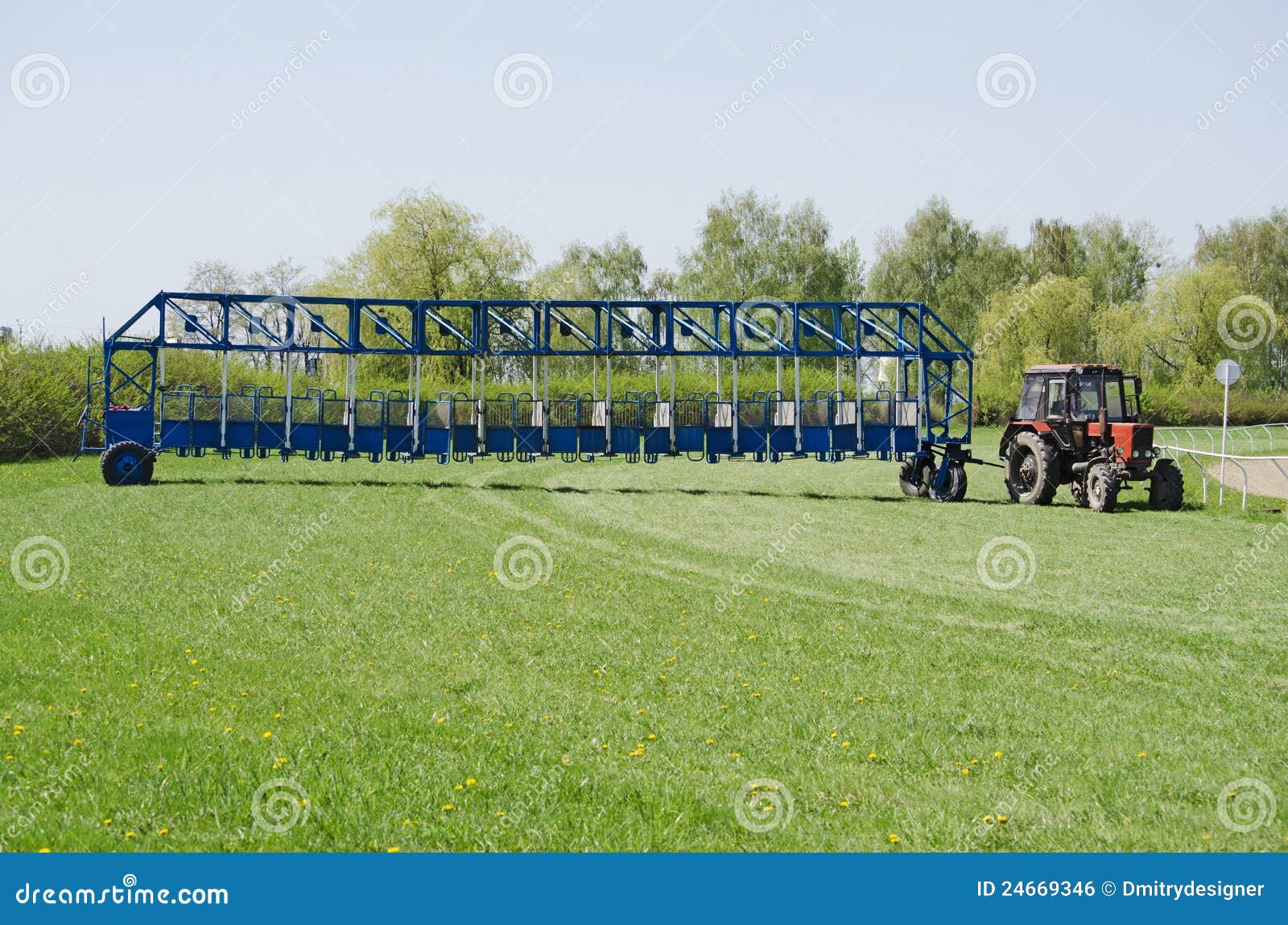 Starting gate stock photo. Image of thoroughbred, hippodrome - 24669346