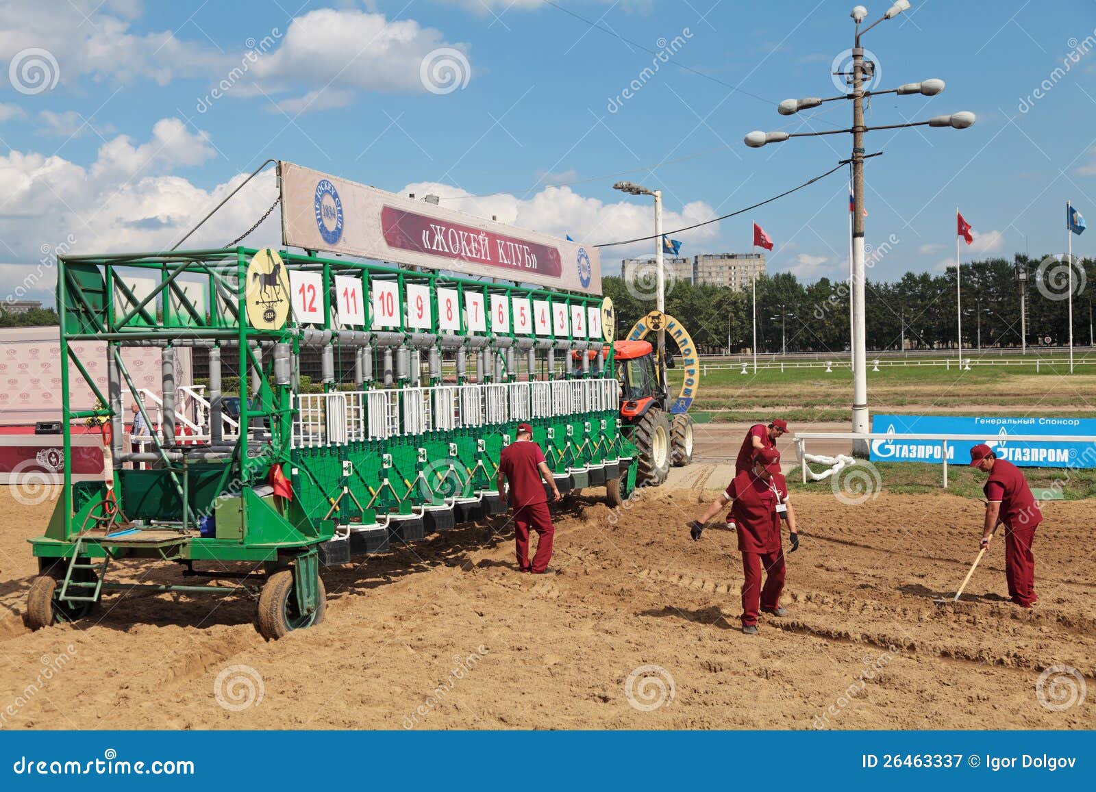 Starting gate editorial photography. Image of sand, prestigious - 26463337