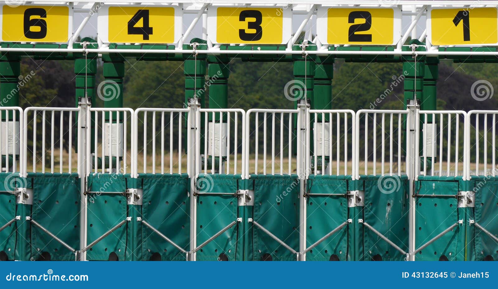 Starting gate stock image. Image of compete, racecourse - 43132645