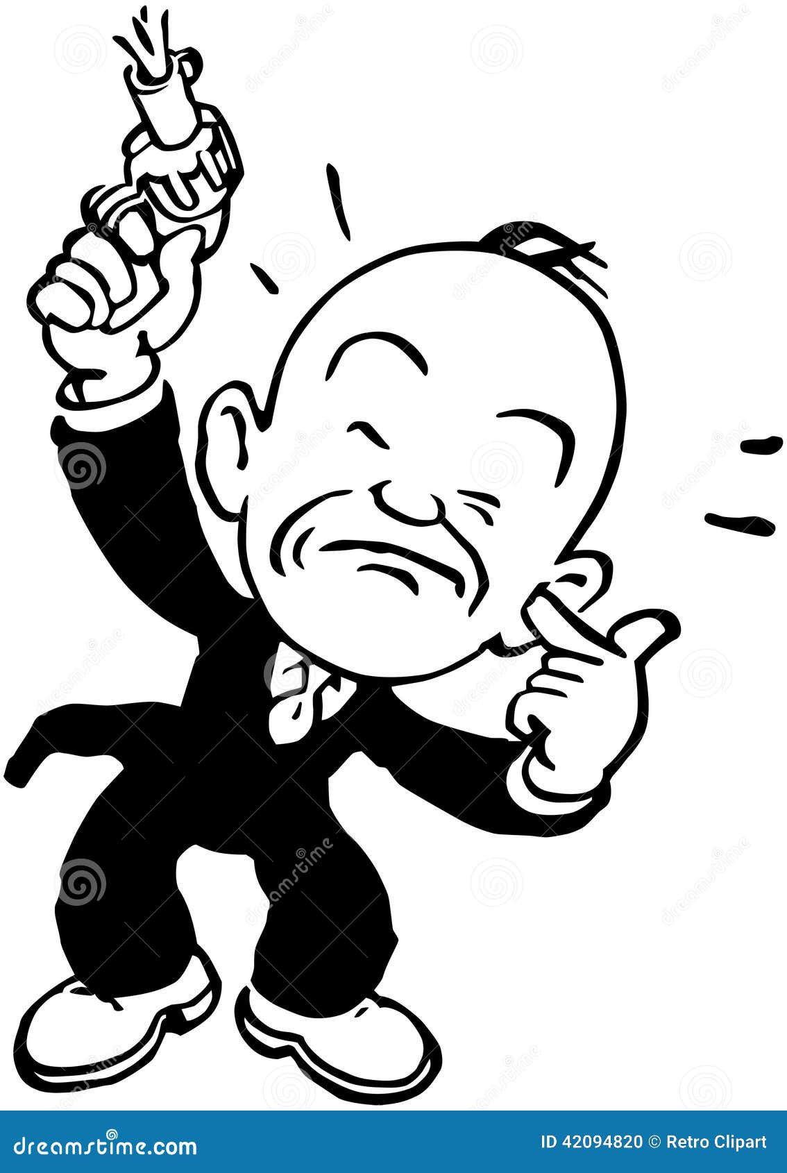 Starting Gun stock vector. Illustration of vintage, retro - 42094820