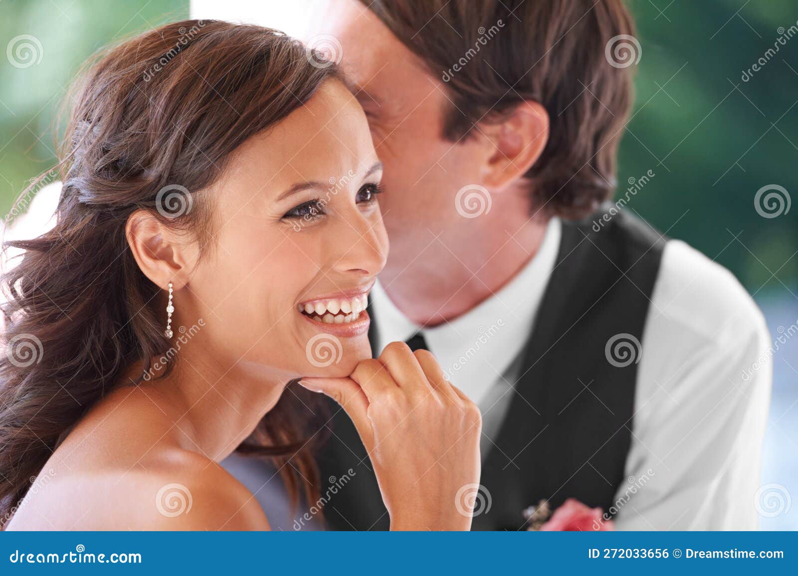 Starting a Life Together. a Couple on Their Wedding Day. Stock Photo ...