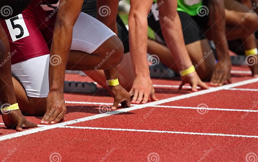 Starting line stock photo. Image of determination, athletics - 7565322