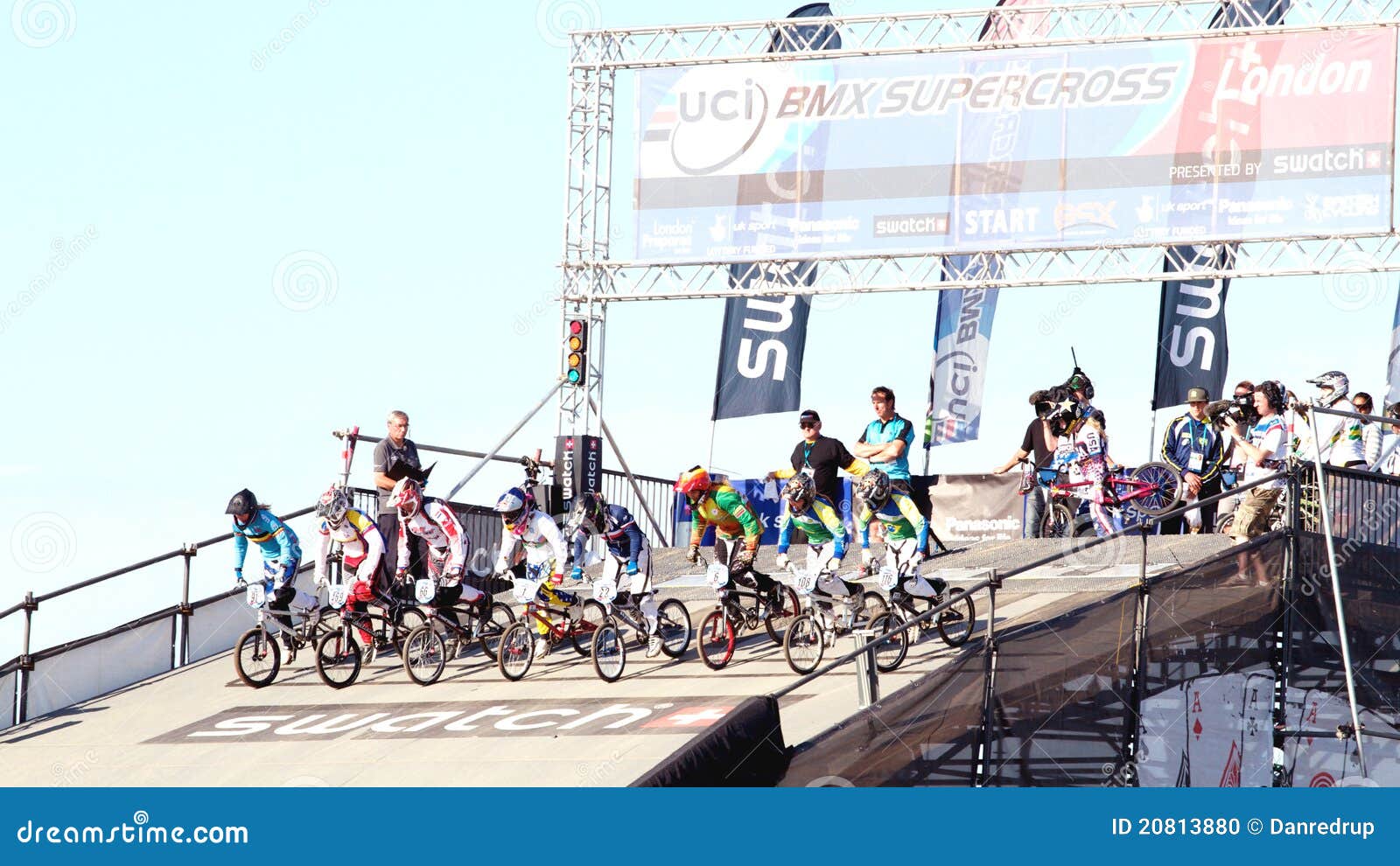 Starting Line of the Bmx Worlds Editorial Image - Image of jumping ...