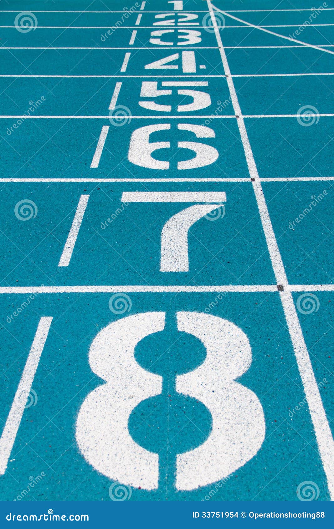 Starting Line of Running Track Stock Photo - Image of pattern, athletic ...