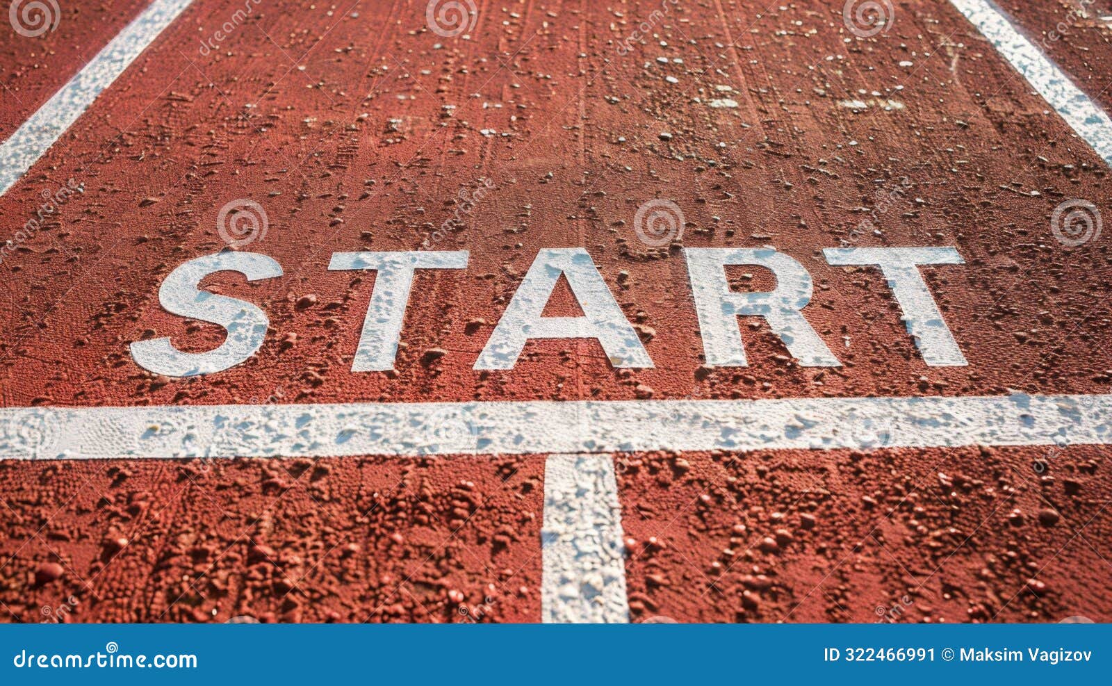 Starting Line on a Track Generative AI Stock Image - Image of mark, focus: 322466991