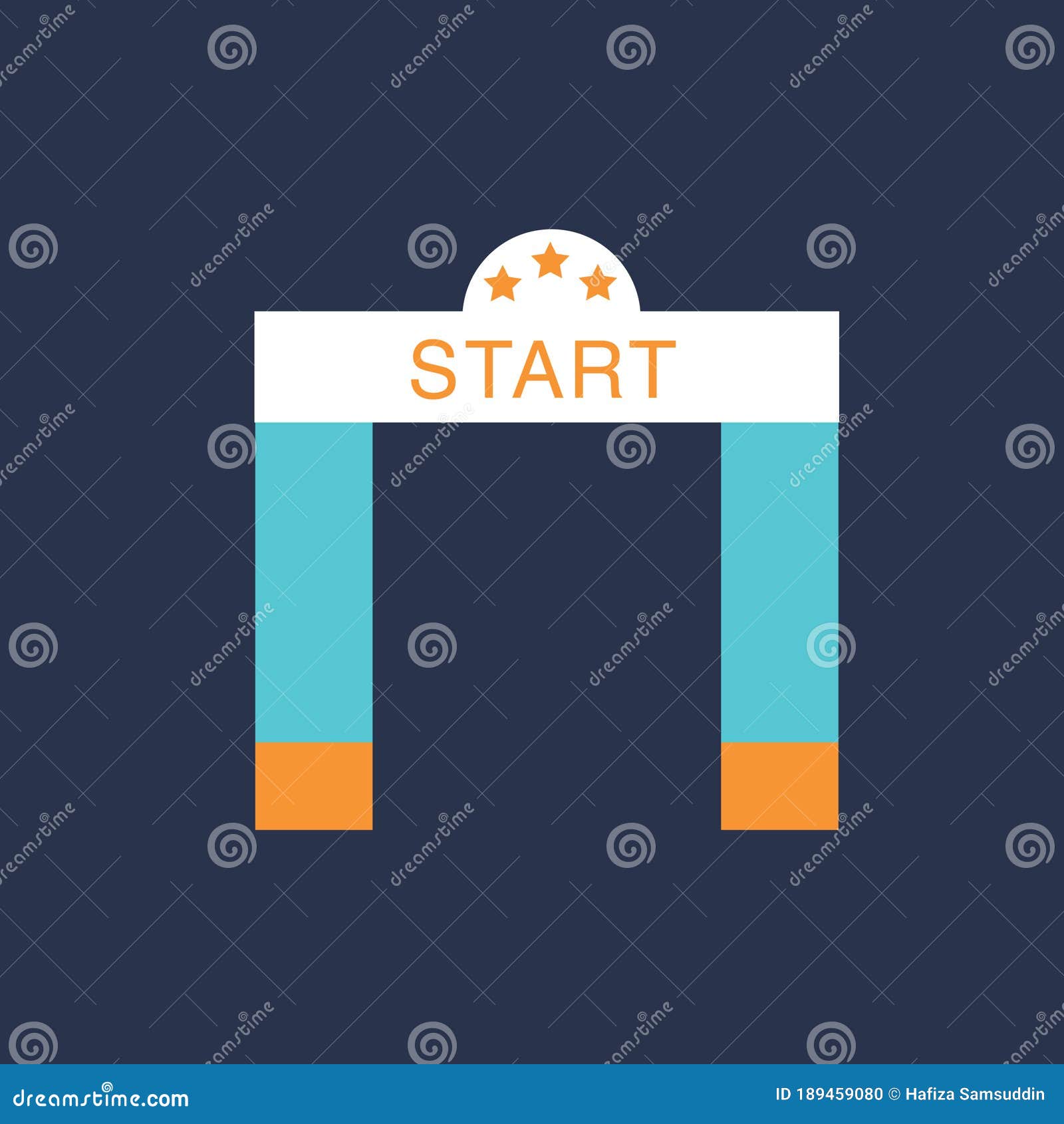 Starting Line. Vector Illustration Decorative Design Stock Vector ...