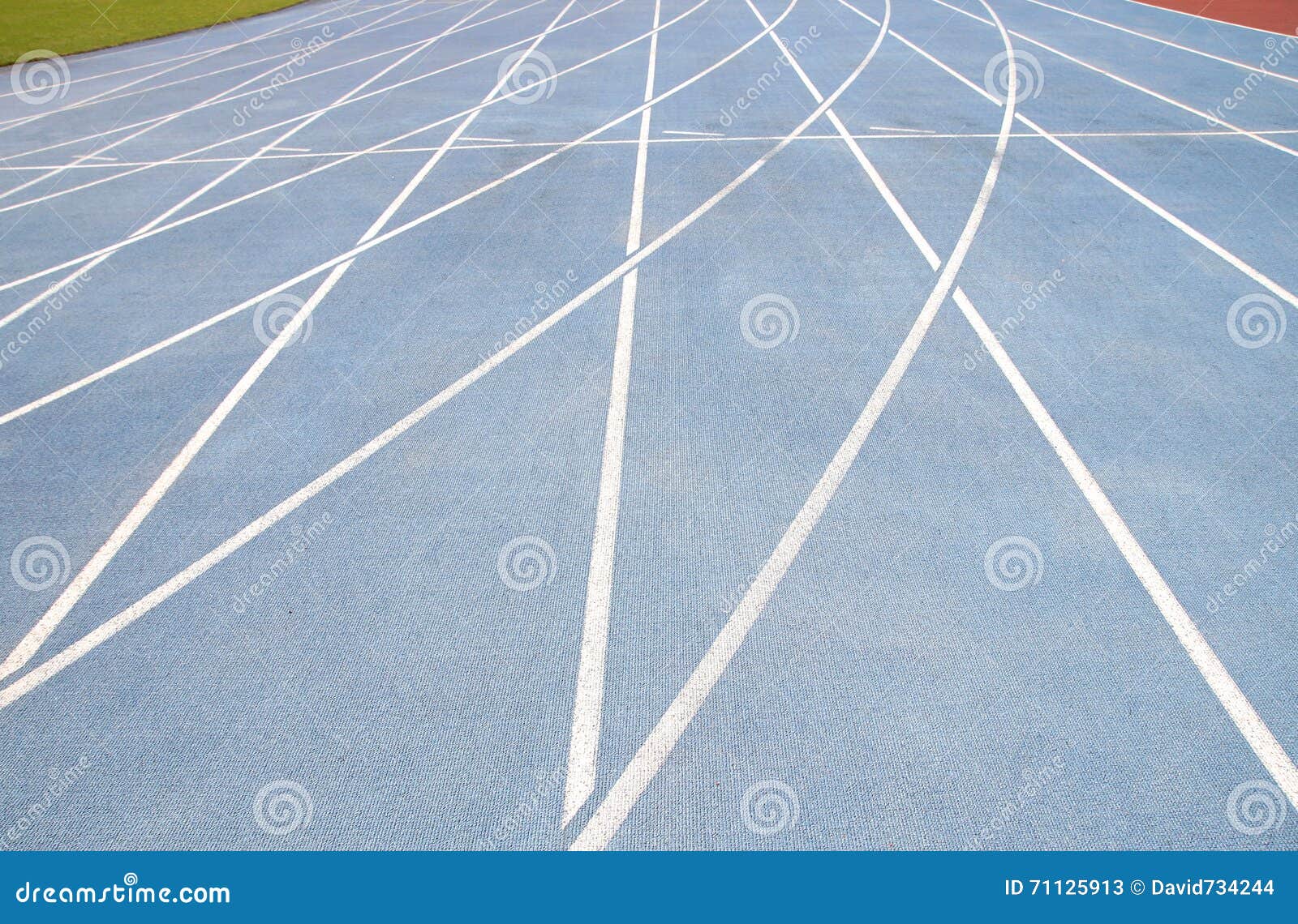 Starting Lines on Running Track Stock Image - Image of level ...
