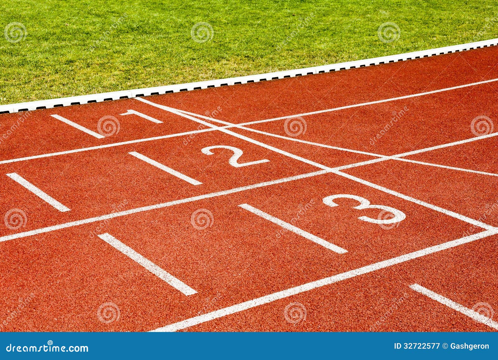 The Starting Lines at Stadium. Stock Image - Image of runner, compete ...