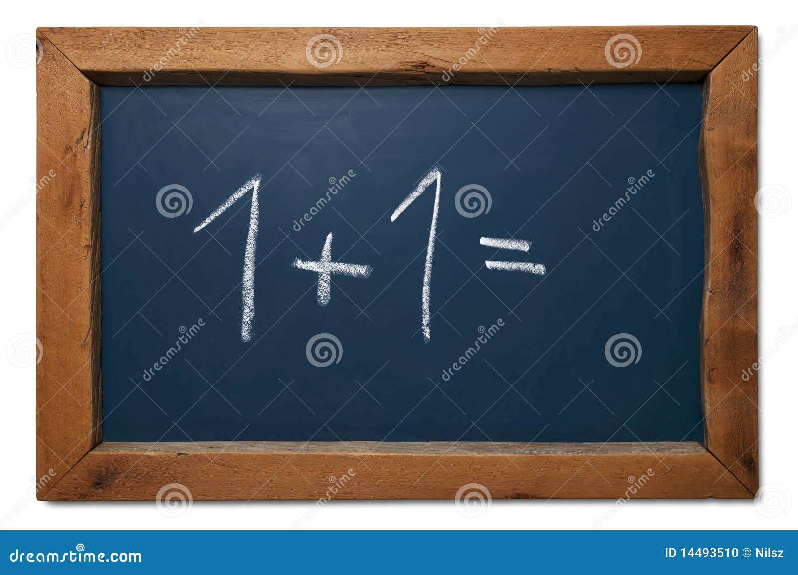 Starting Maths on Chalkboard Stock Photo - Image of frame, aged: 14493510
