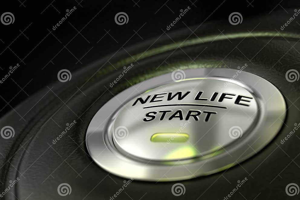Starting a new life stock illustration. Illustration of motivated ...