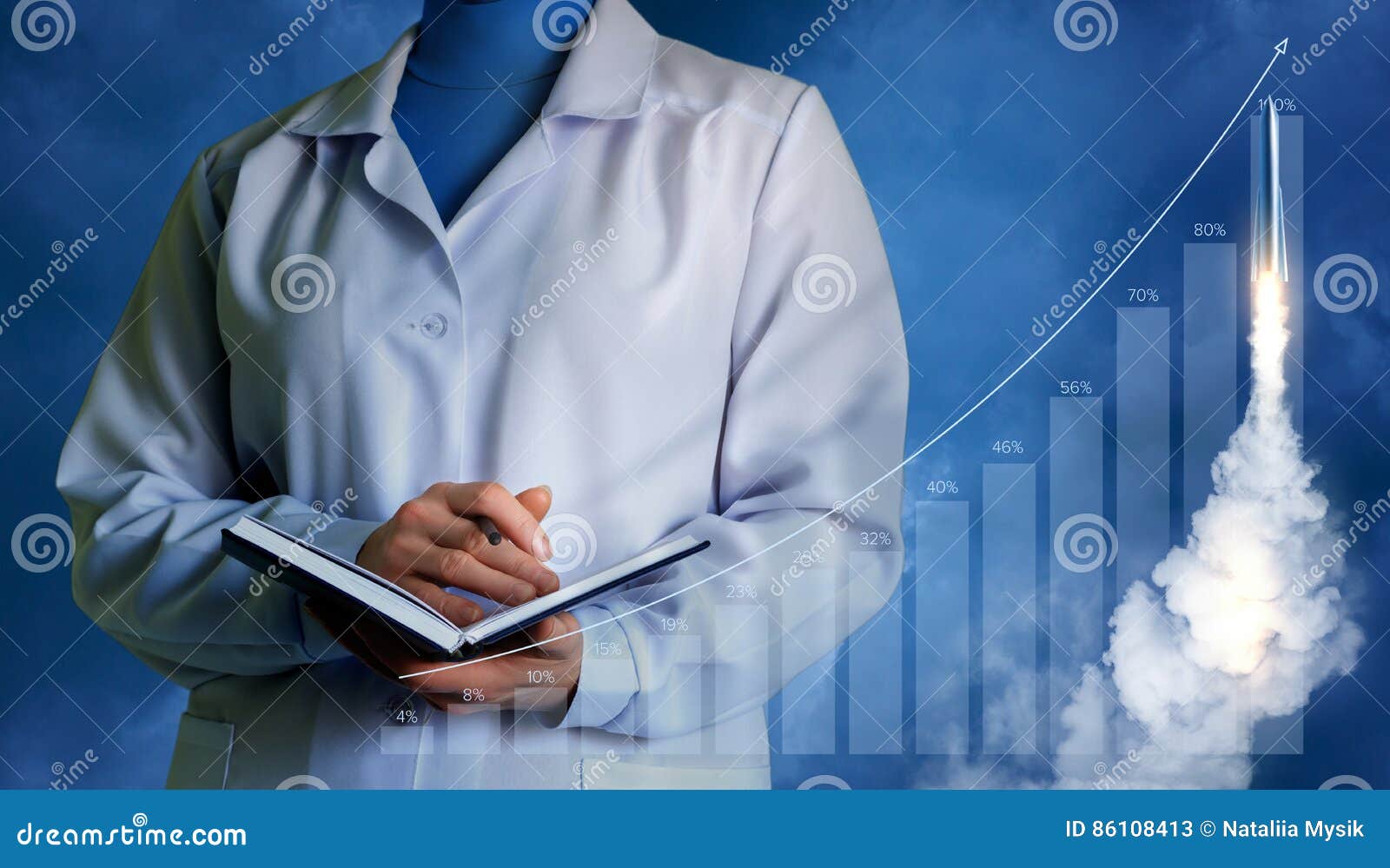 Starting a new project. stock image. Image of person - 86108413