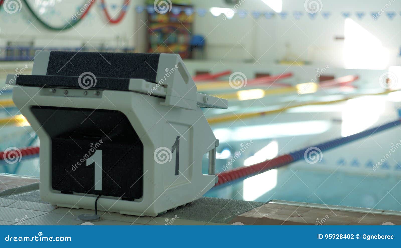 Starting Podium for Swimming Stock Photo - Image of race, aquatics ...